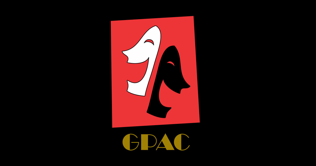 GPAC Logo Gold Text - Transparent - Gpac - Sticker | TeePublic