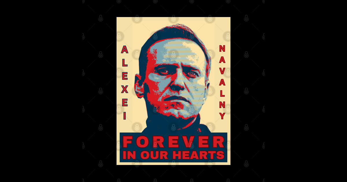 Alexei Navalny - Forever In Our Hearts - Navalny - Sticker | TeePublic