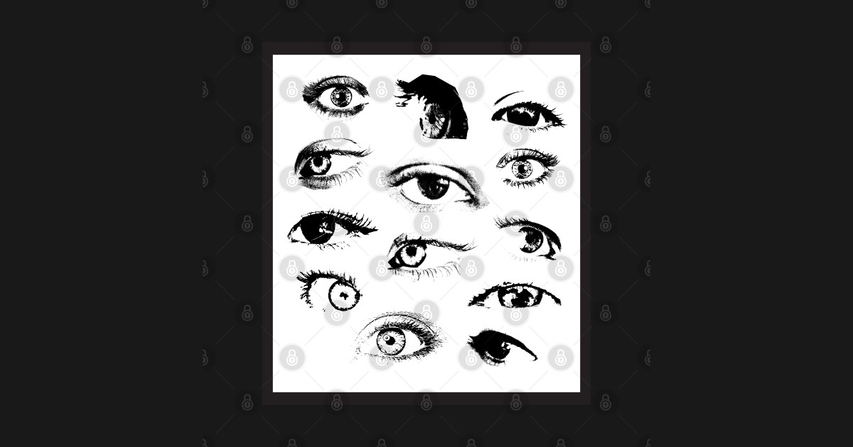 Obsessive Gaze – Lo-Fi Aesthetic Eyes - Streetwear - T-Shirt | TeePublic