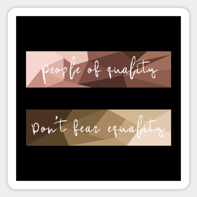 People of equality (skin tones) - Equality - Sticker | 20% OFF Today ...