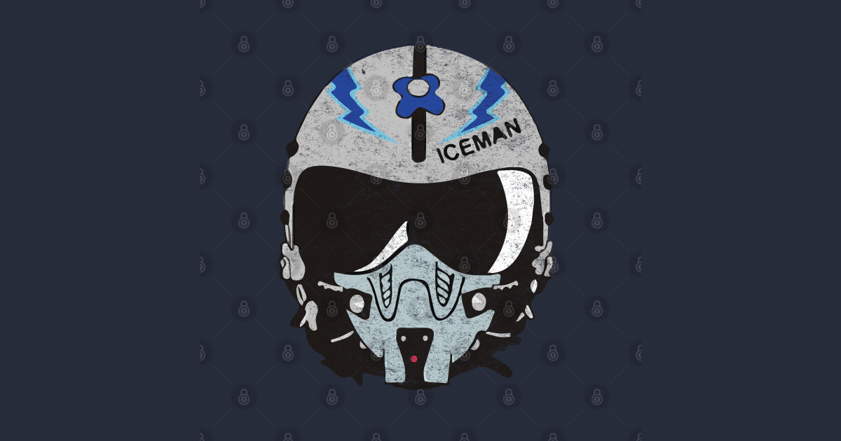Iceman - vintage helmet - Top Gun - T-Shirt | TeePublic