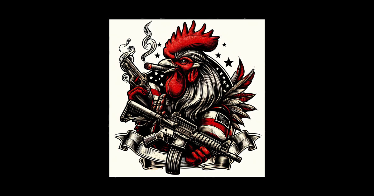 Tactical Rooster - Rooster - Sticker | TeePublic
