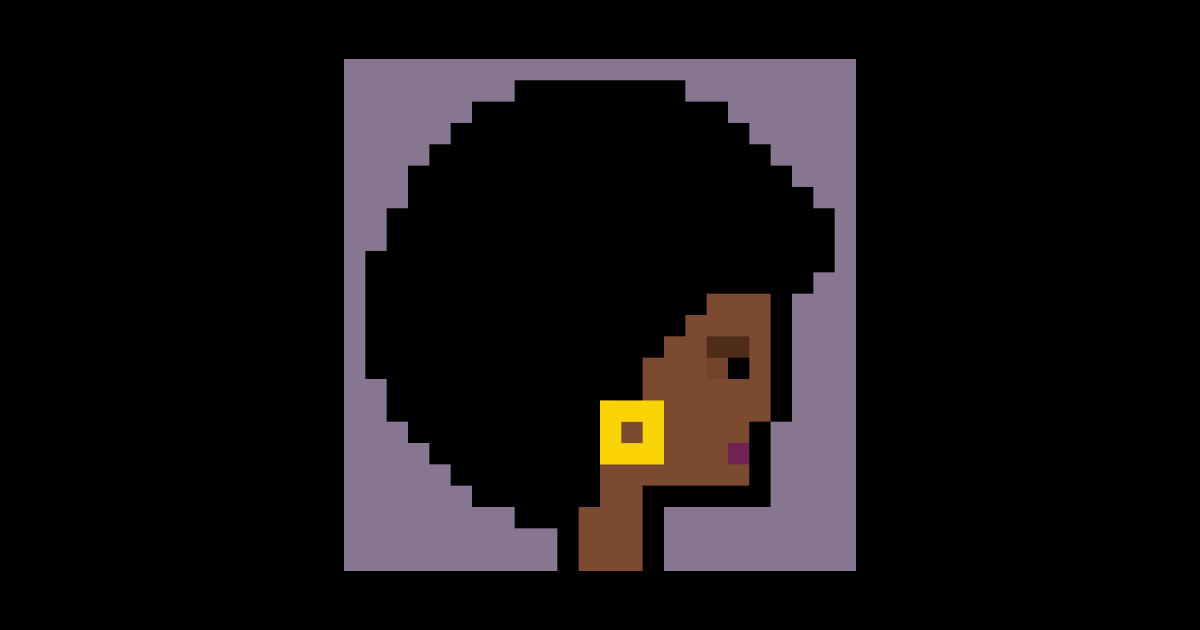 Pixel Art / Afro, Girl, Black Girl / ToolCrypto #29 - Afro Hair ...