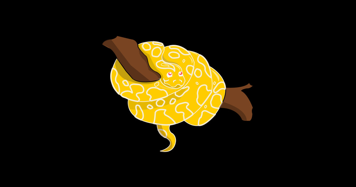 Albino Burese Python - Snake Lover Gift - Sticker | TeePublic