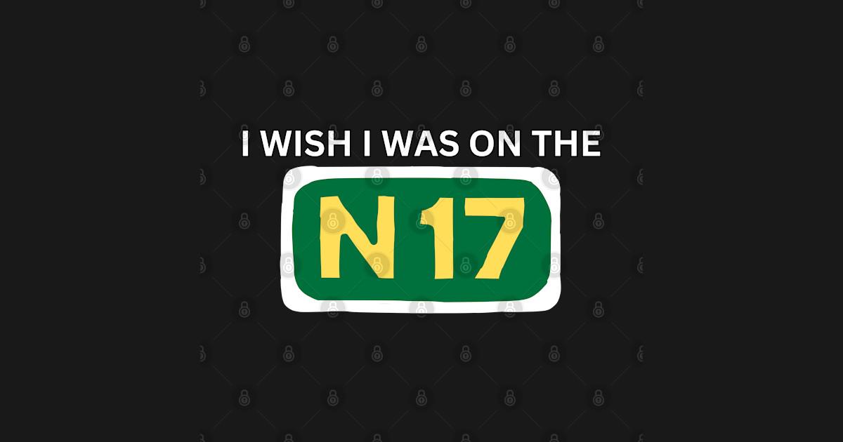 I wish I was on the N17 - Irish Music - N17 - T-Shirt | TeePublic