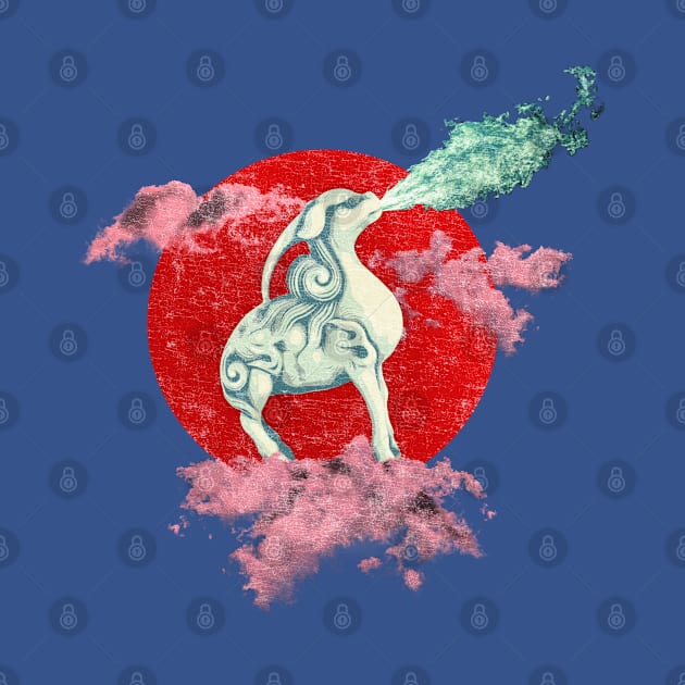 KIRIN Vintage Japanese Mythical Creature Illustration - Mythology - T ...