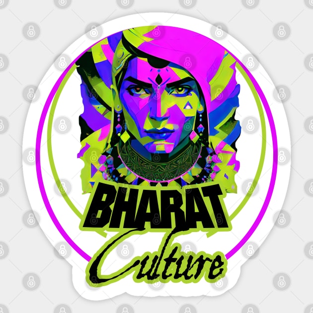Bharat indian culture sticker style graphic illustration - Bharat ...