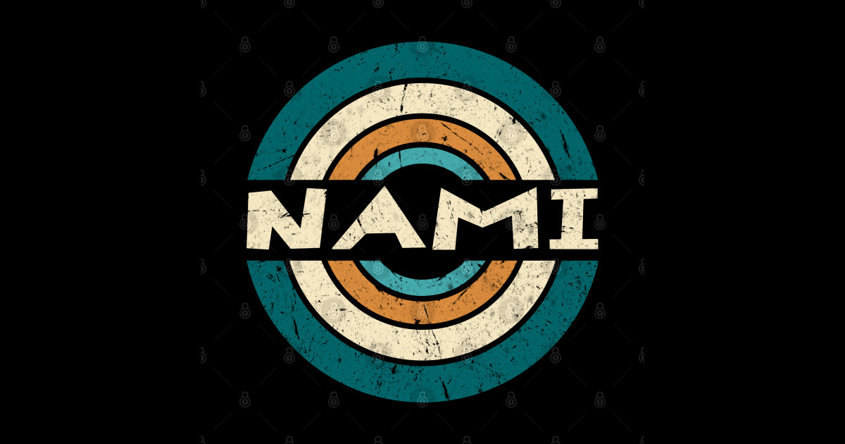 Retro Styles Nami Name Birthday 70s 80s 90s Circle - Nami - Sticker ...