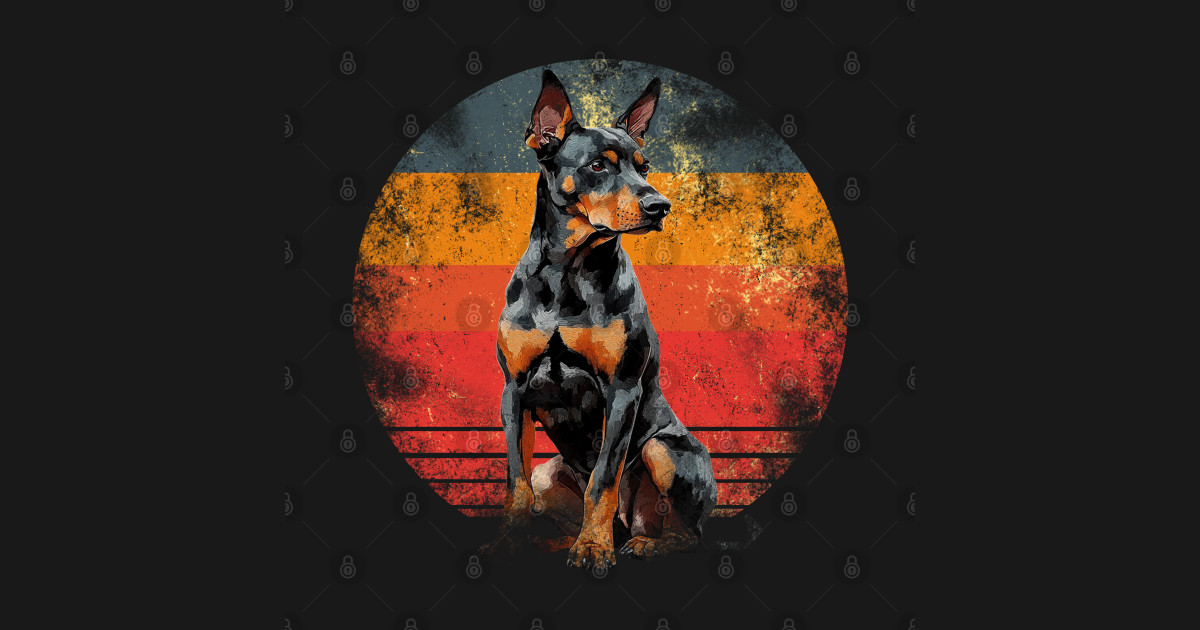 Cute Doberman Dad Dog Lovers Father's day - Doberman Dog Gift - T-Shirt ...