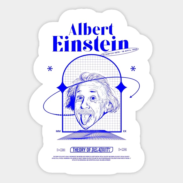 Mr. ALbert Einstein - Albert Einstein - Sticker | TeePublic