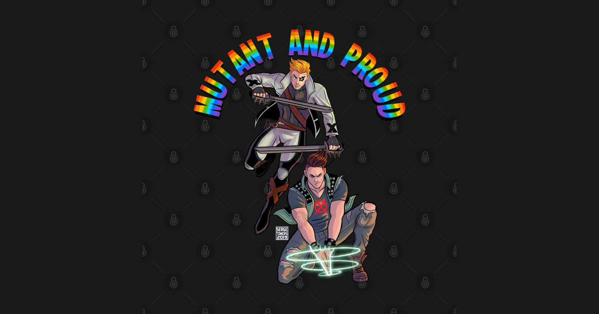 Mutant and Proud Shatterstar And Rictor - Xmentshirt - T-Shirt | TeePublic