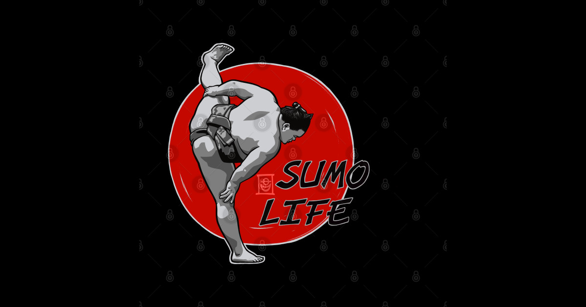 Sumo Life - Sumo - Sticker | TeePublic