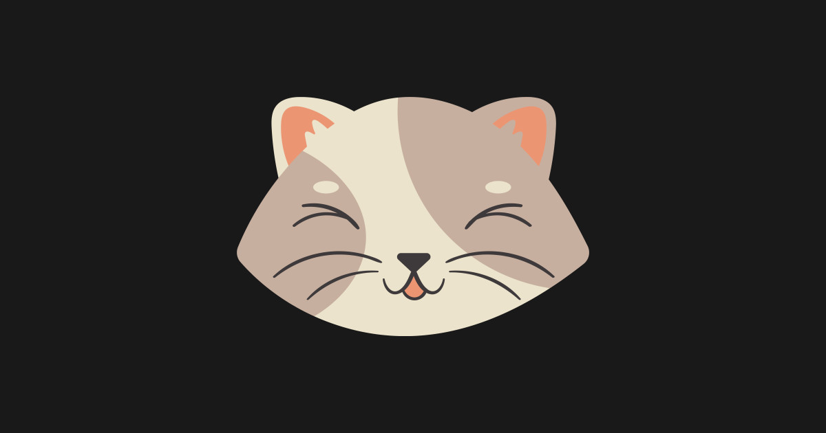 Cute cat snoot cartoon illustration funny - Cat - T-Shirt | TeePublic