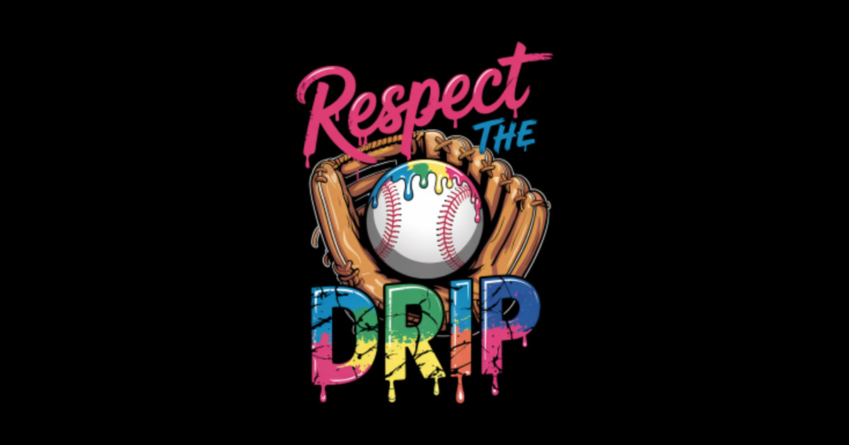 Baseball Drip Boys Ice Cream Drip Youth Respect The Drip - Trending Now ...