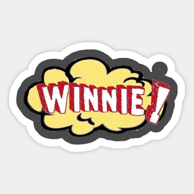 Winnie the POOF - Action - Sticker | TeePublic