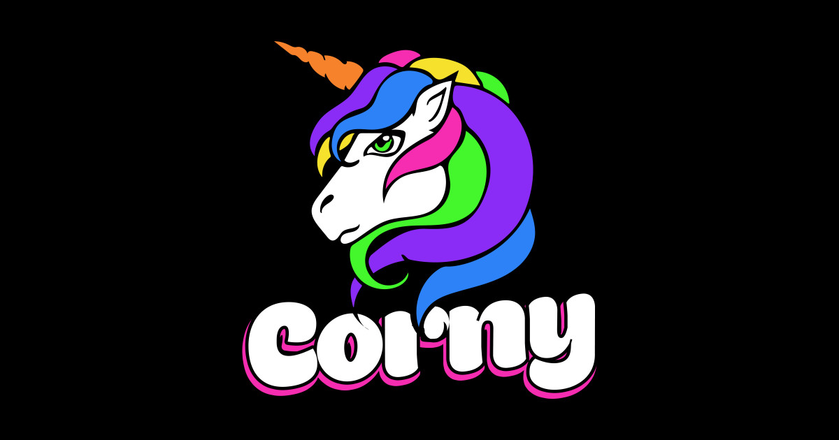 Corny Unicorn Humor Corny Unicorn Humor Sticker Teepublic