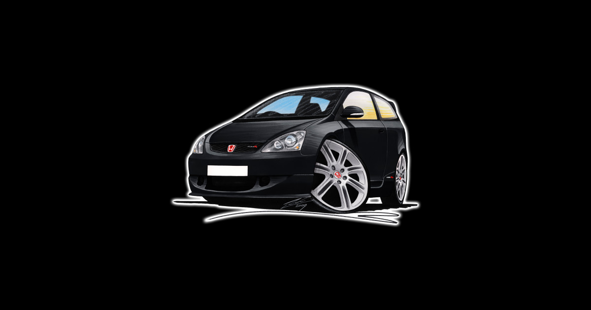 Honda Civic Type-R (EP3) Black - Civic Type R - Sticker | TeePublic