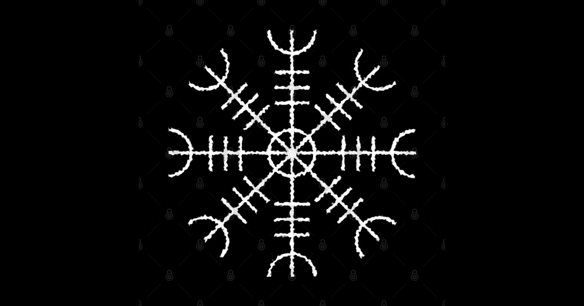 Helm of Awe White Aged - Helm Of Awe - Sticker | TeePublic