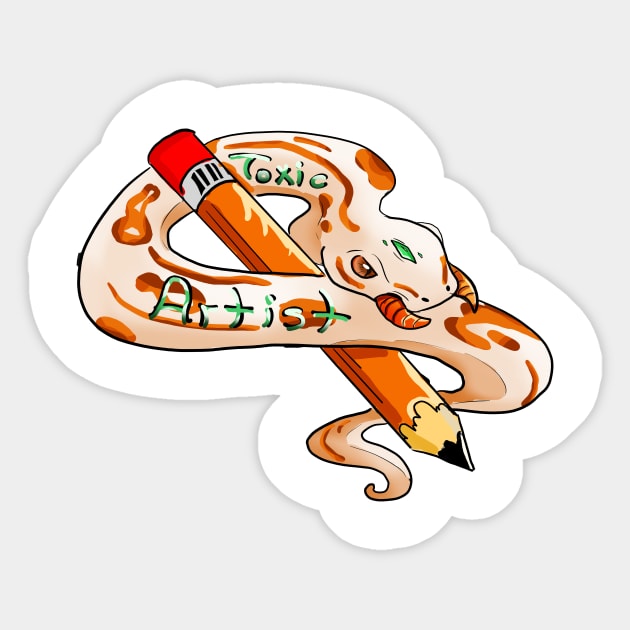 Toxic Artist - Manga - Sticker | TeePublic
