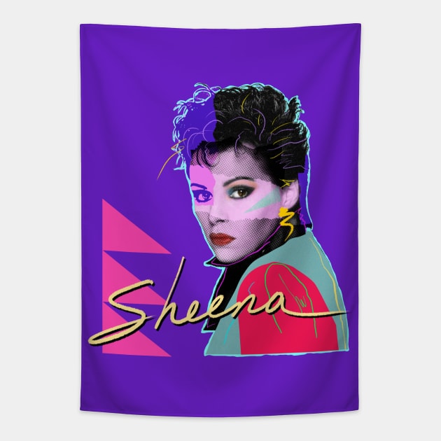 SHEENA EASTON 80S RETRO STYLE - Sheena - Tapestry | TeePublic