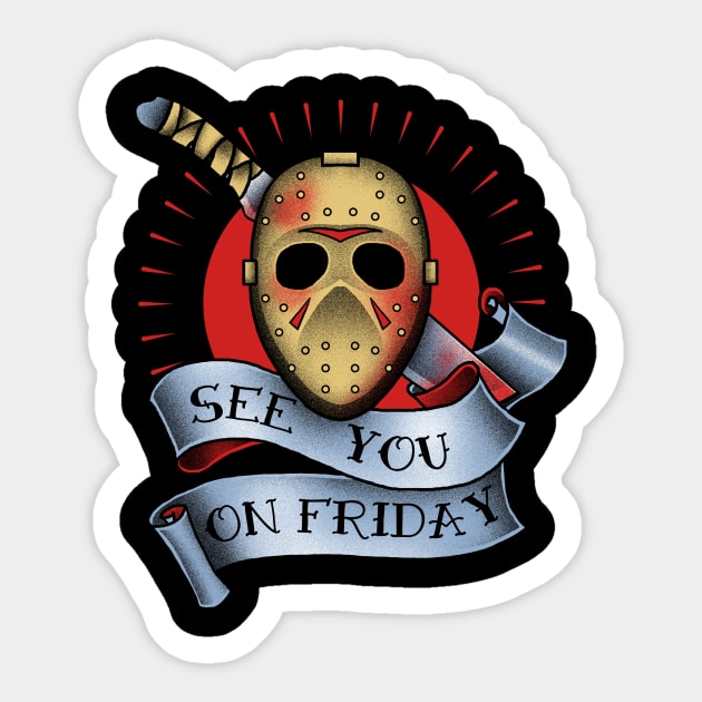 friday the 13th - Friday The 13th - Sticker | TeePublic