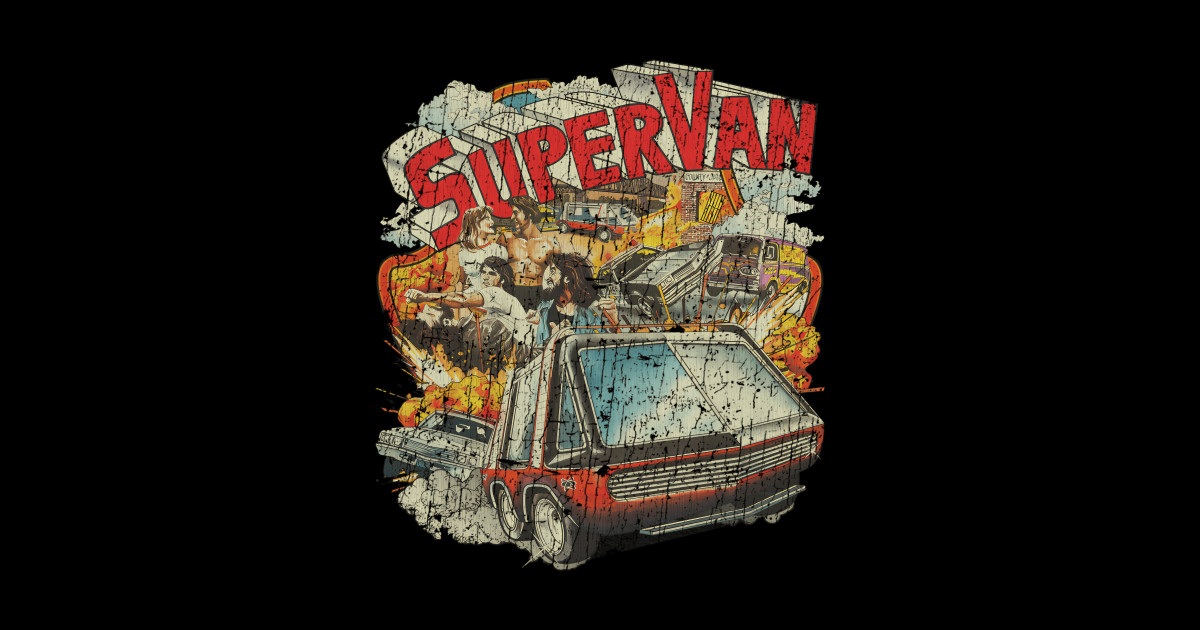 Supervan – Explosive Custom Van Action (1977) - Supervan - Sticker ...