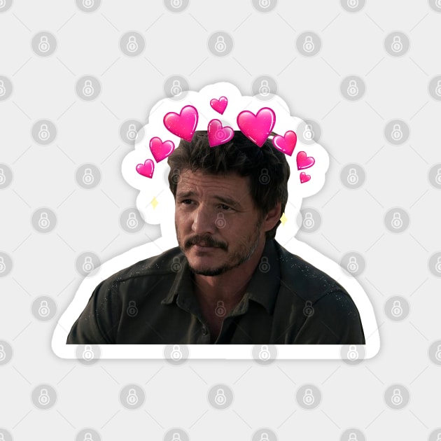 Pedro Pascal Hearts - Pedro Pascal - Magnet | TeePublic