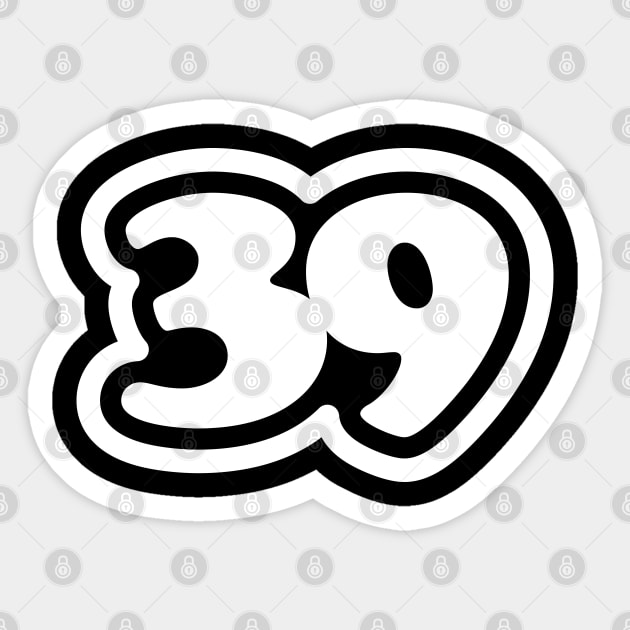 39 Japanese Slang Sankyu - Numerology - Sticker | TeePublic