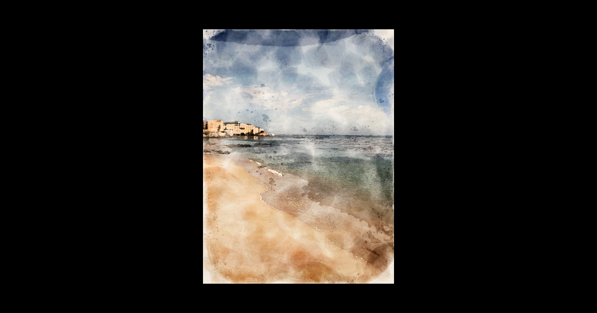 San Carlos Beach Monterey Bay 2021 Digital Watercolor - Monterey Bay ...