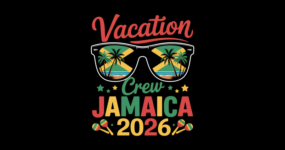 Vacay Crew Jamaica 2025 Jamaican Holiday Trip - Jamaica - Sticker ...
