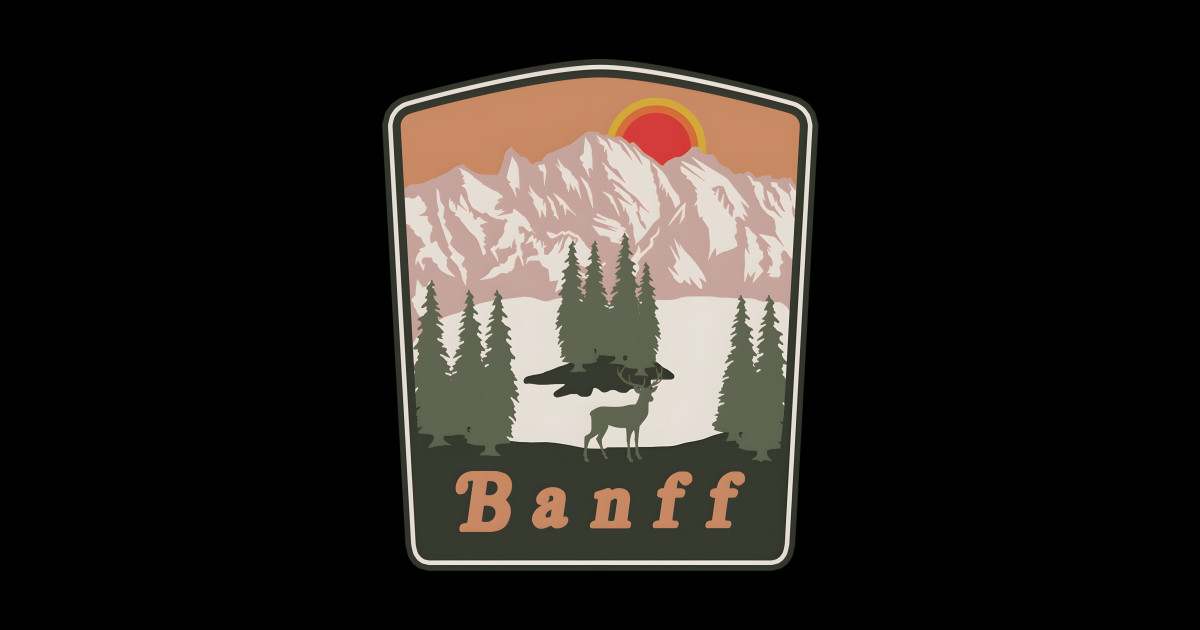 Banff national park -Vintage - Banff - Posters and Art Prints | TeePublic