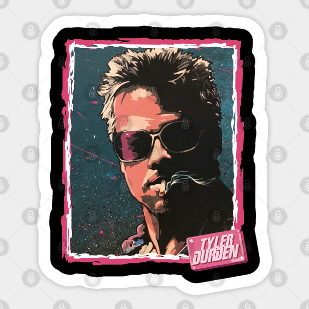 Tyler Durden Fight Club - Tyler Durden - Sticker | TeePublic