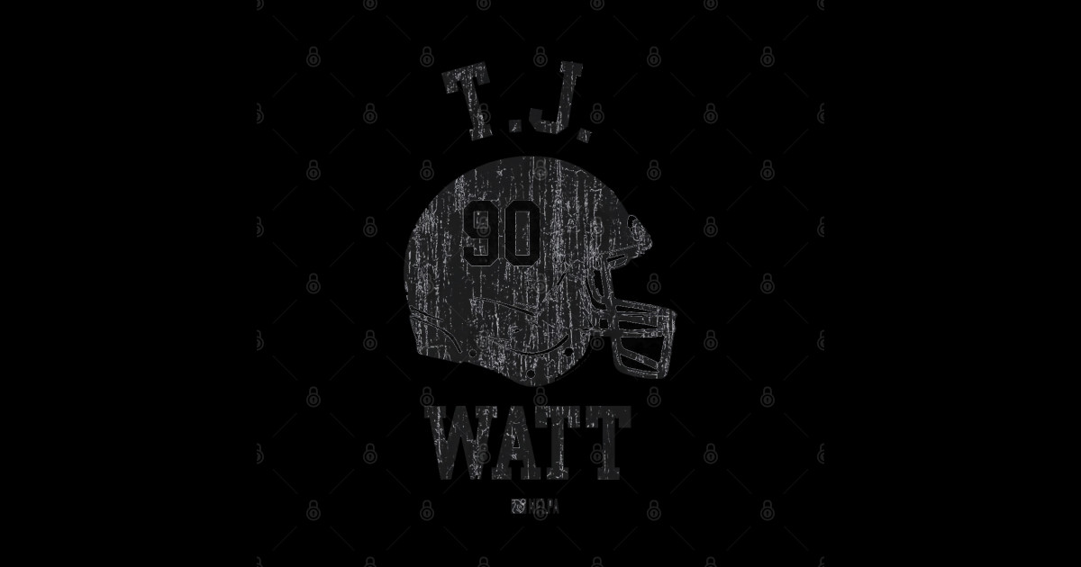 T.J. Watt Pittsburgh Helmet Font - Tj Watt - Sticker | TeePublic