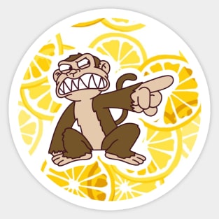crazy monkey stickers