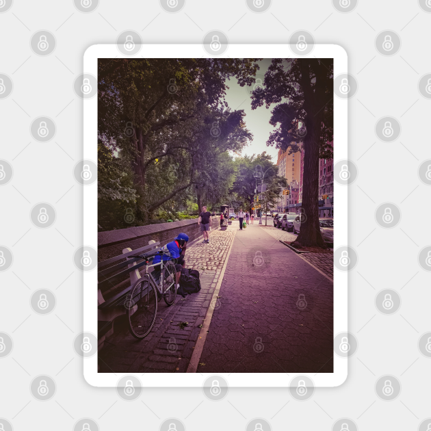 Central Park Street Manhattan New York City - Central Park - Magnet ...
