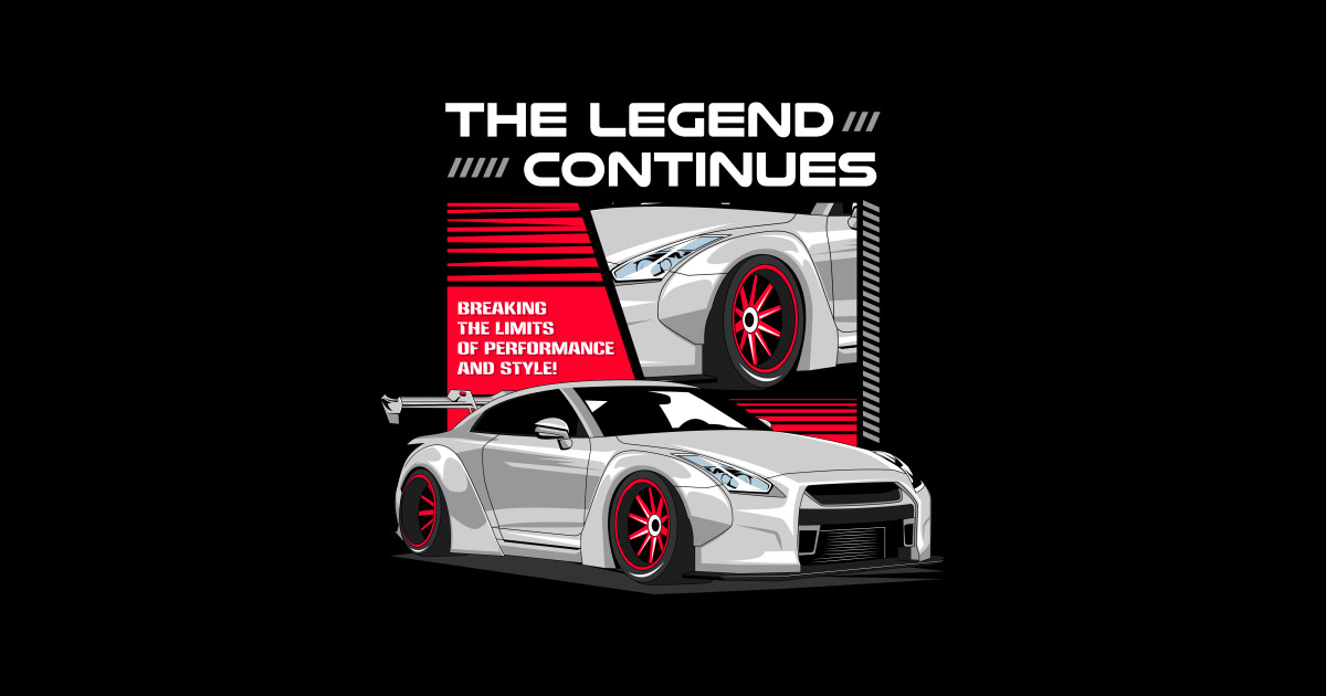 Iconic R35 GTR Car - Iconic R35 Gtr Car - Sticker | TeePublic