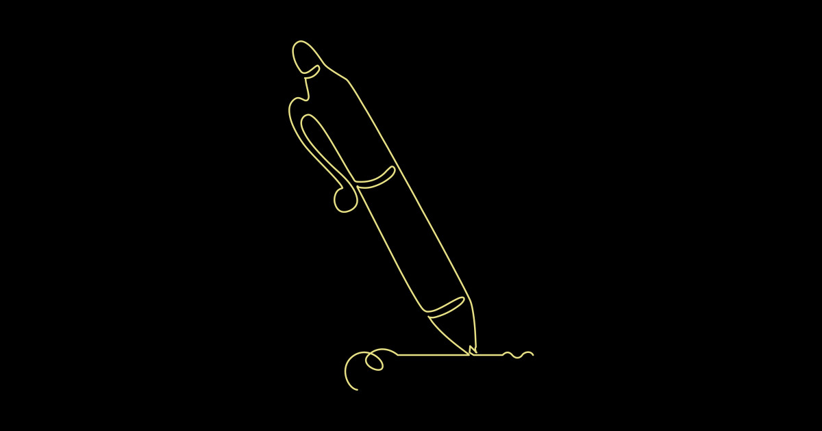 Awesome Line Art Design - Line Art Design - Sticker | TeePublic