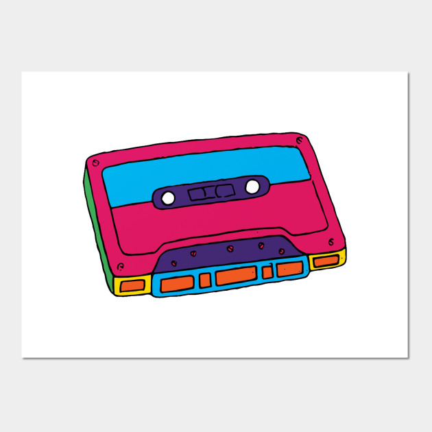 Cassette Colorful - Cassette Tape - Posters and Art Prints | TeePublic