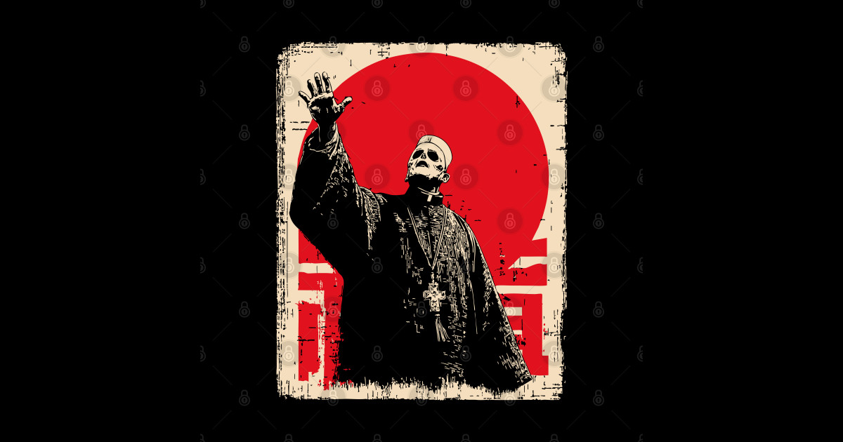 Creepy Waving Prophet Retro Japanese Horror Design - Post Apocalyptic ...