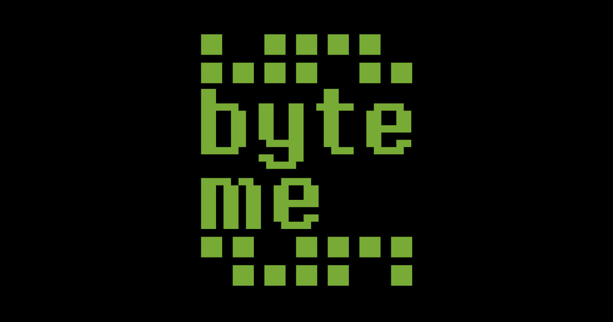 Byte Me - Programming - Sticker | TeePublic