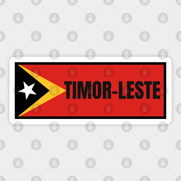 Timor-Leste Flag - Timor Leste - Sticker | TeePublic
