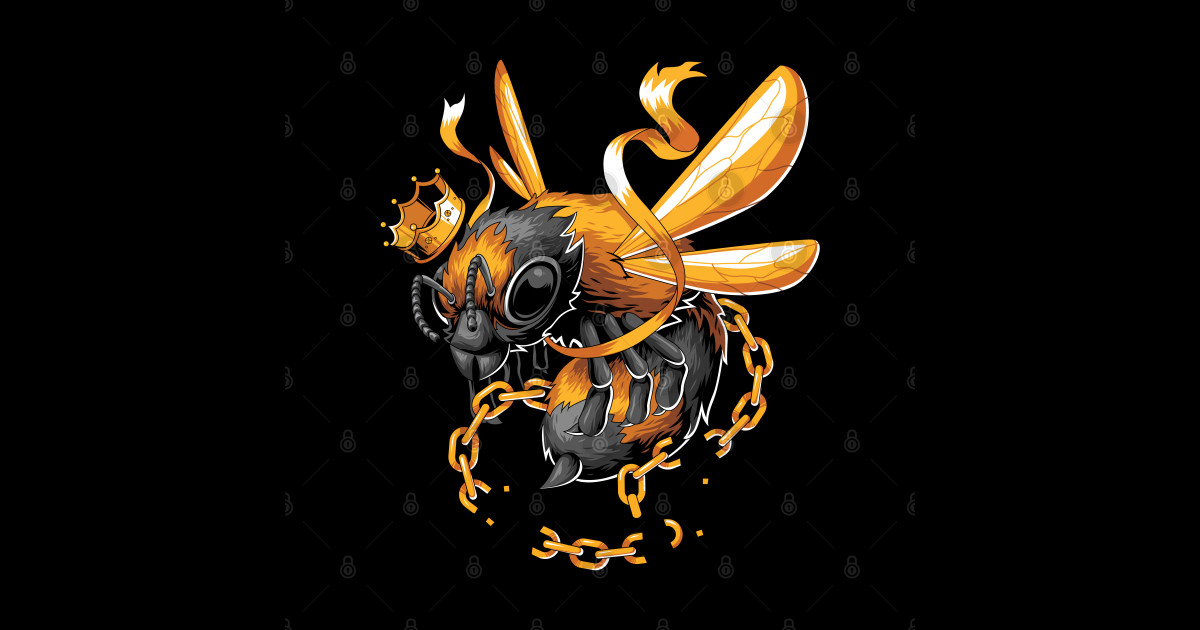 king bee free - King Bee Free - Sticker | TeePublic