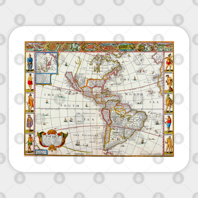 John Speed - America Map 1626 - Ancient Worlds - Ancient America Map ...