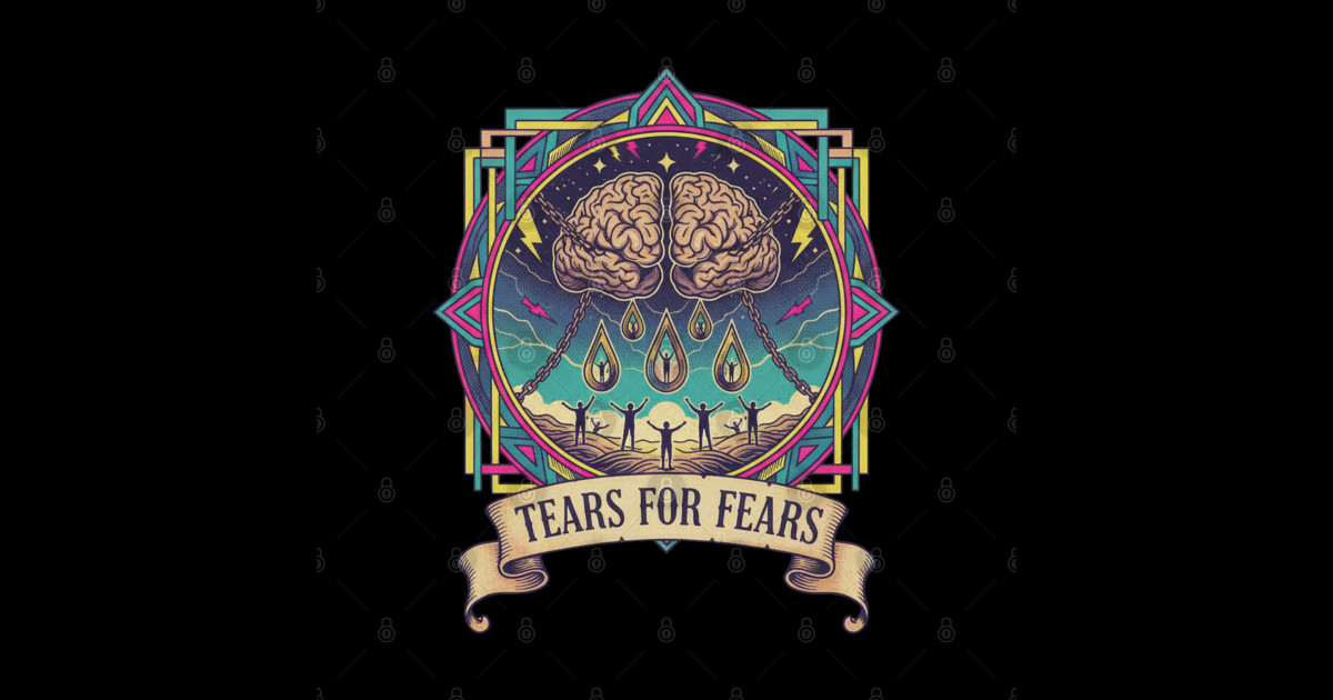Tears for Fears Brain & Tears Logo - Conceptual 80s New Wave Tribute ...