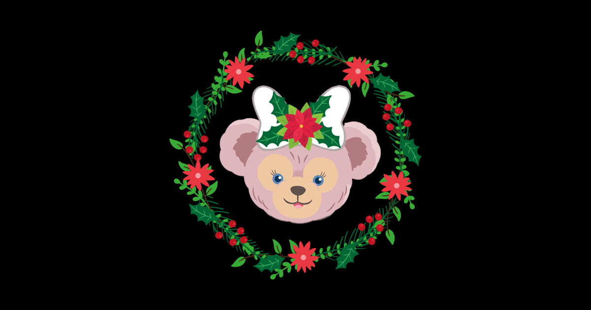 Shellie May Holiday Wreath - Disney - Long Sleeve T-Shirt | TeePublic