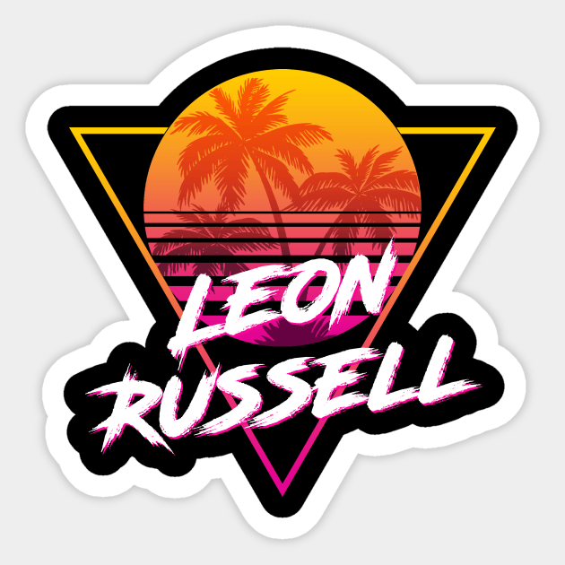 Leon Russell - Proud Name Retro 80s Sunset Aesthetic Design - Leon ...