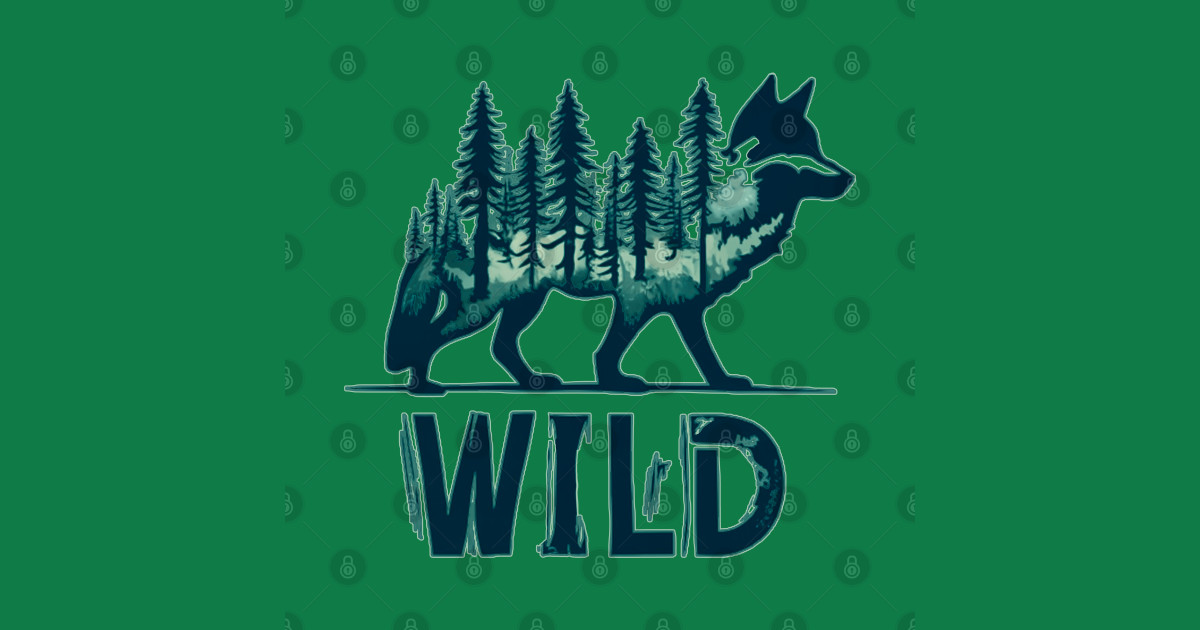 Wild Wolf - Wolf - T-Shirt | TeePublic