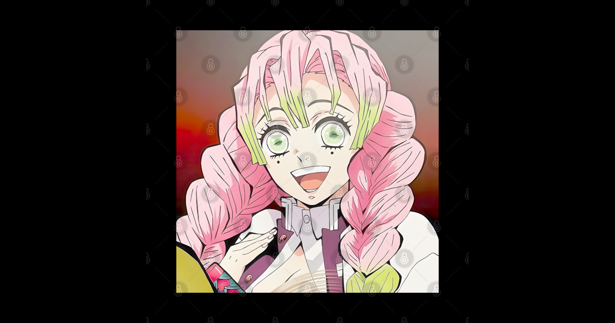 Mitsuri Kanroji Love Hashira | Demon Slayer Anime Fan Art|PERFECT GIFT ...