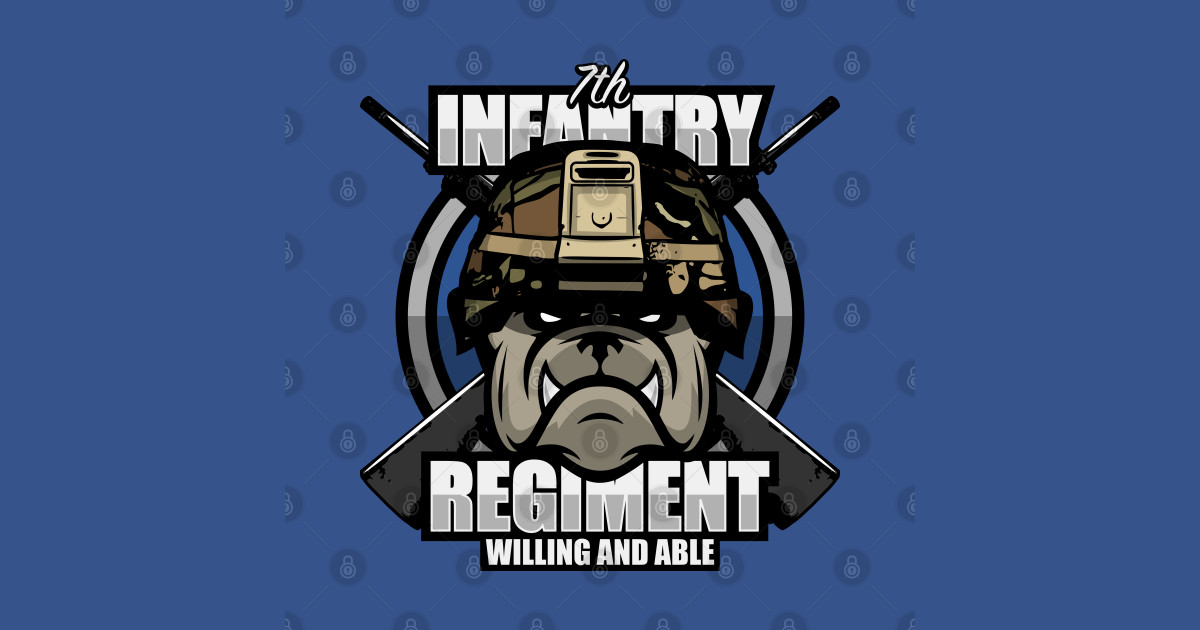 7th Infantry Regiment (Small Logo) - Us Infantry - T-Shirt | TeePublic
