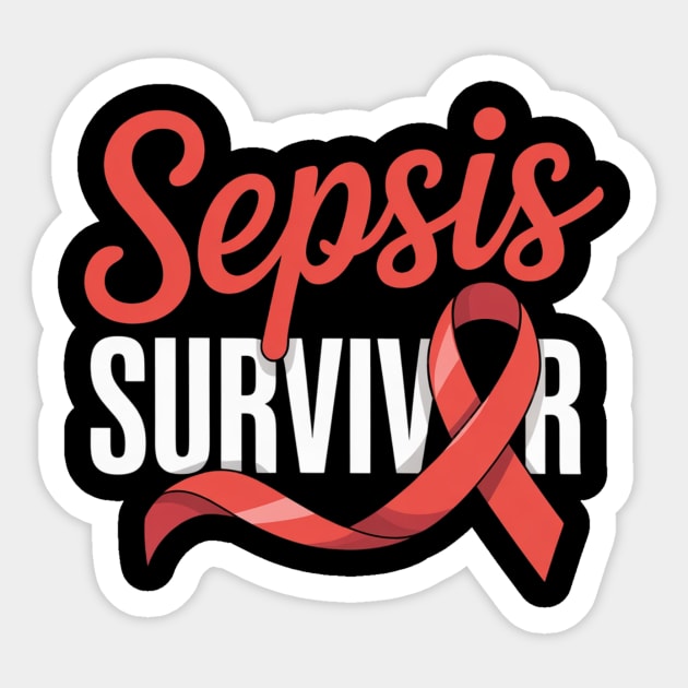 Sepsis Awareness - Red Ribbon - Sepsis Survivor - Sepsis Awareness ...